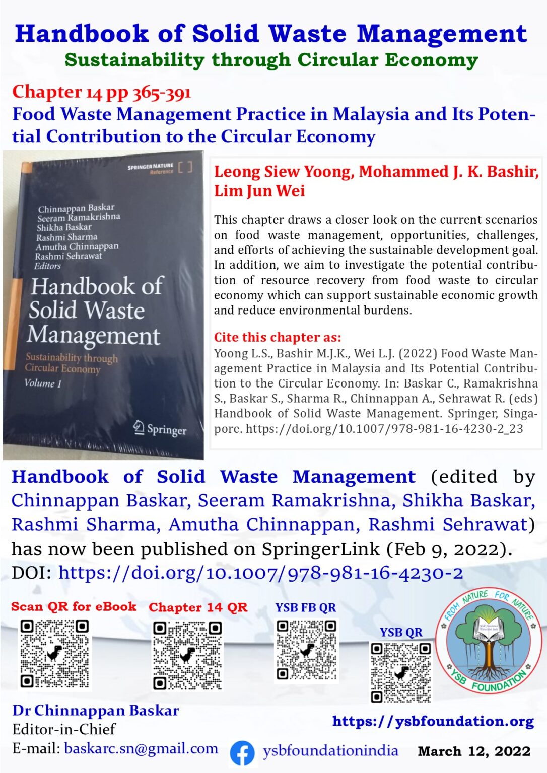 Handbook of Solid Waste Management: Chapter 14 – YSB Foundation