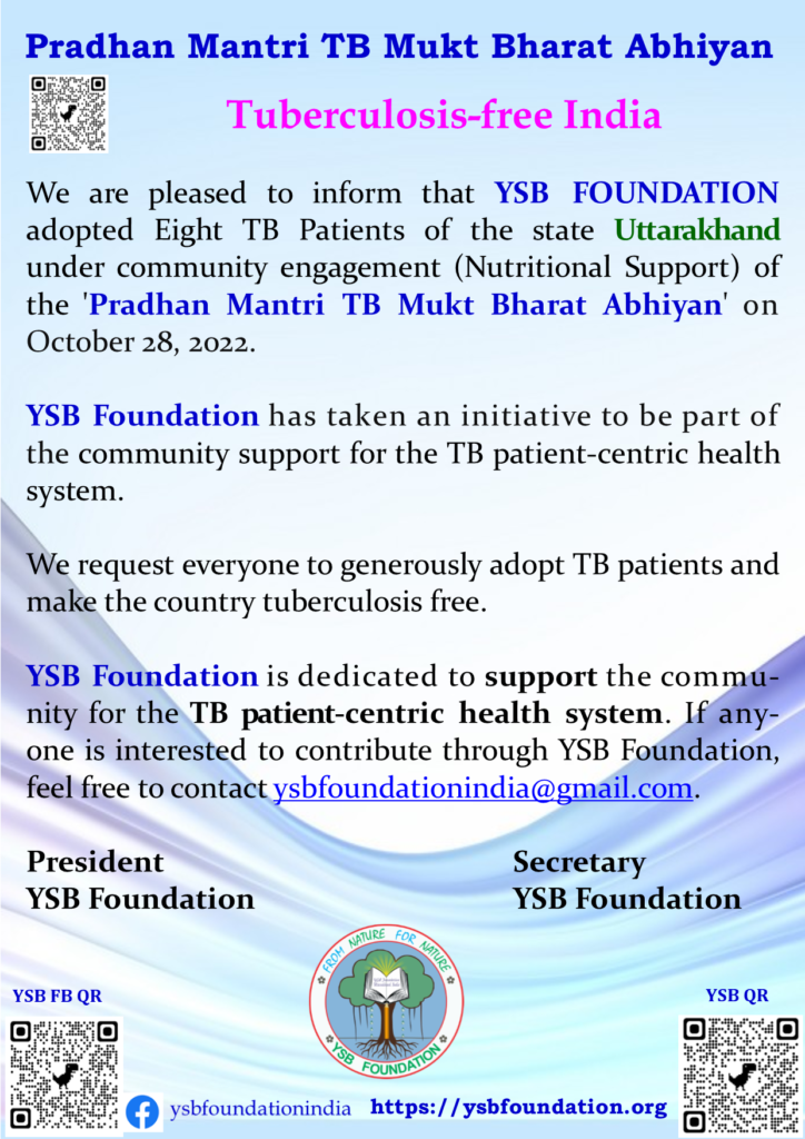 Pradhan Mantri TB Mukt Bharat Abhiyan – YSB Foundation